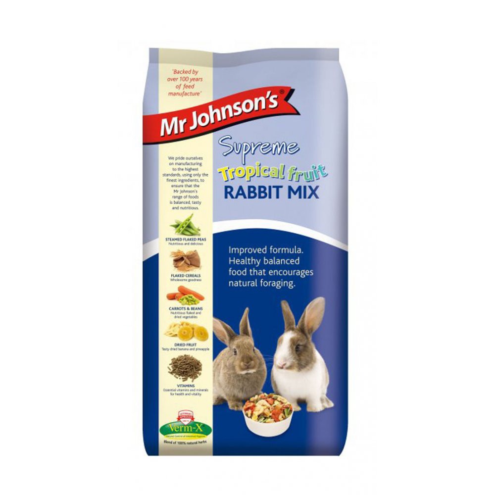 Mr Johnsons Supreme Tropical Fruit Rabbit Food 15kg | Feedem
