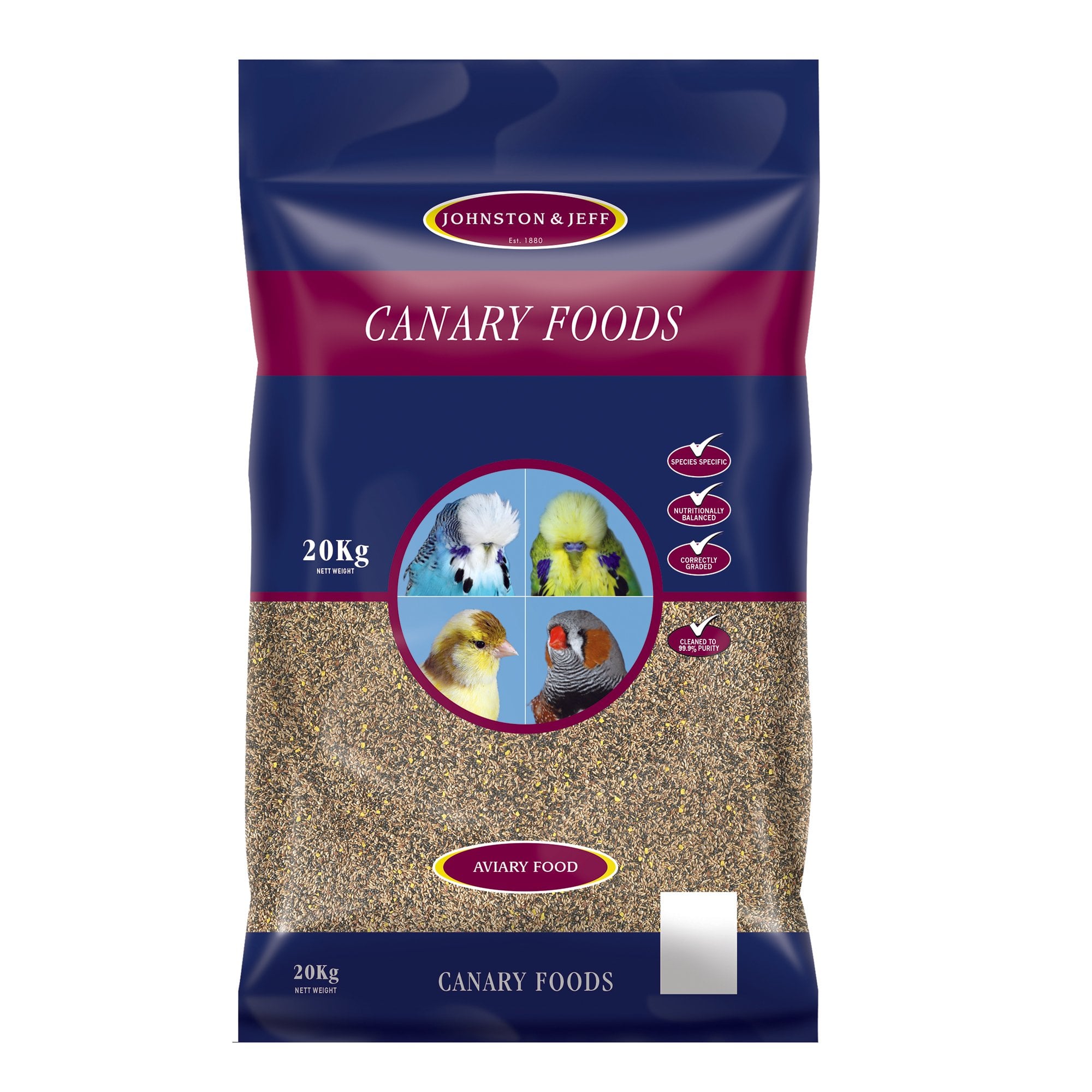 Johnston & Jeff Mixed Canary Favourite Bird Seed 20kg | Feedem