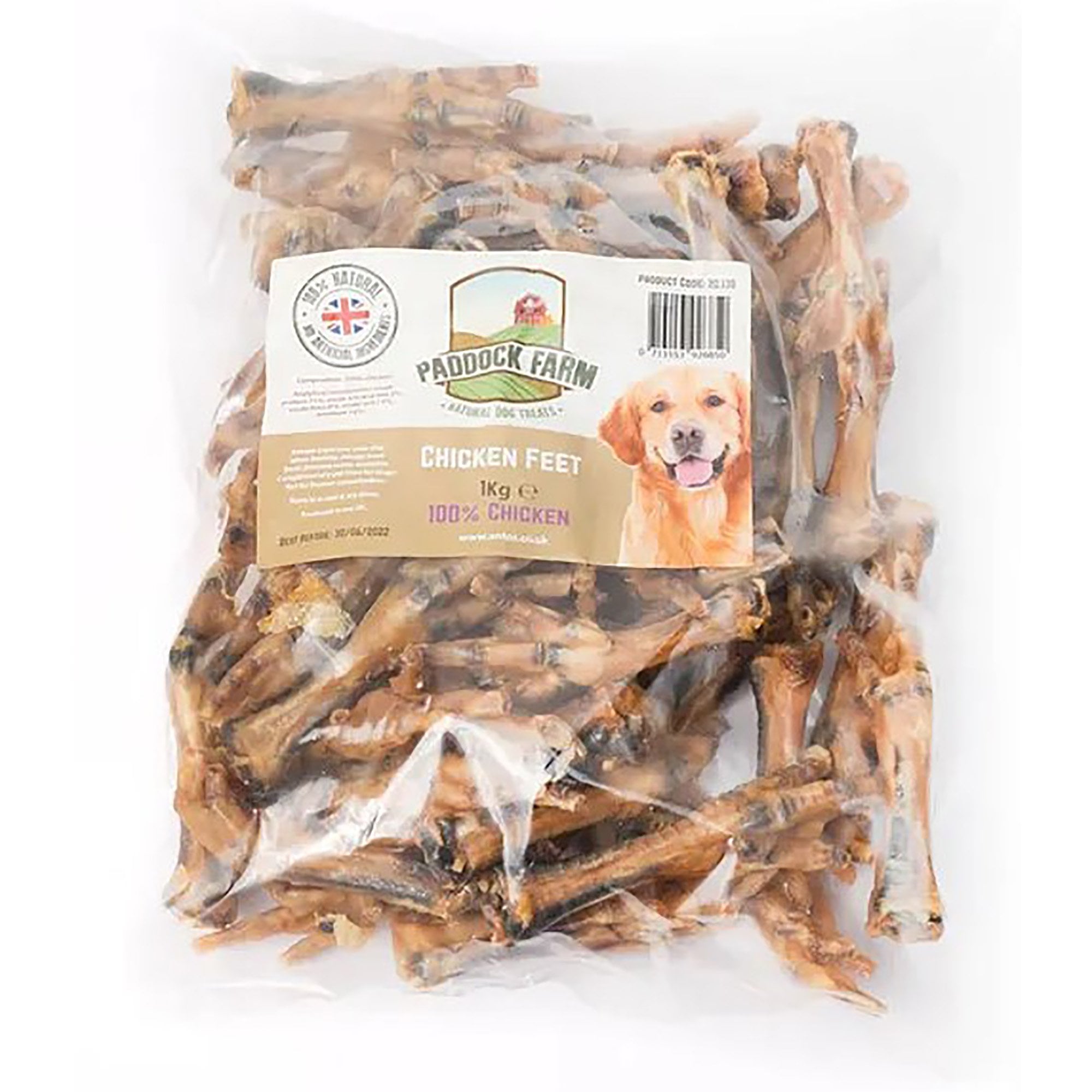 Natural Chicken Feet Dog Treats 1kg – Feedem